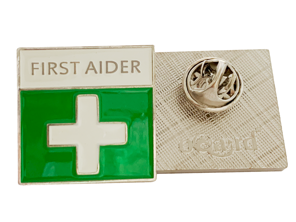 Oqard First Aider Badge with Butterfly Lapel Pin – First Aid and ...